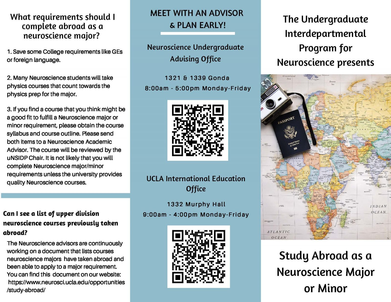 Study Abroad – Undergraduate Neuroscience Interdepartmental Program