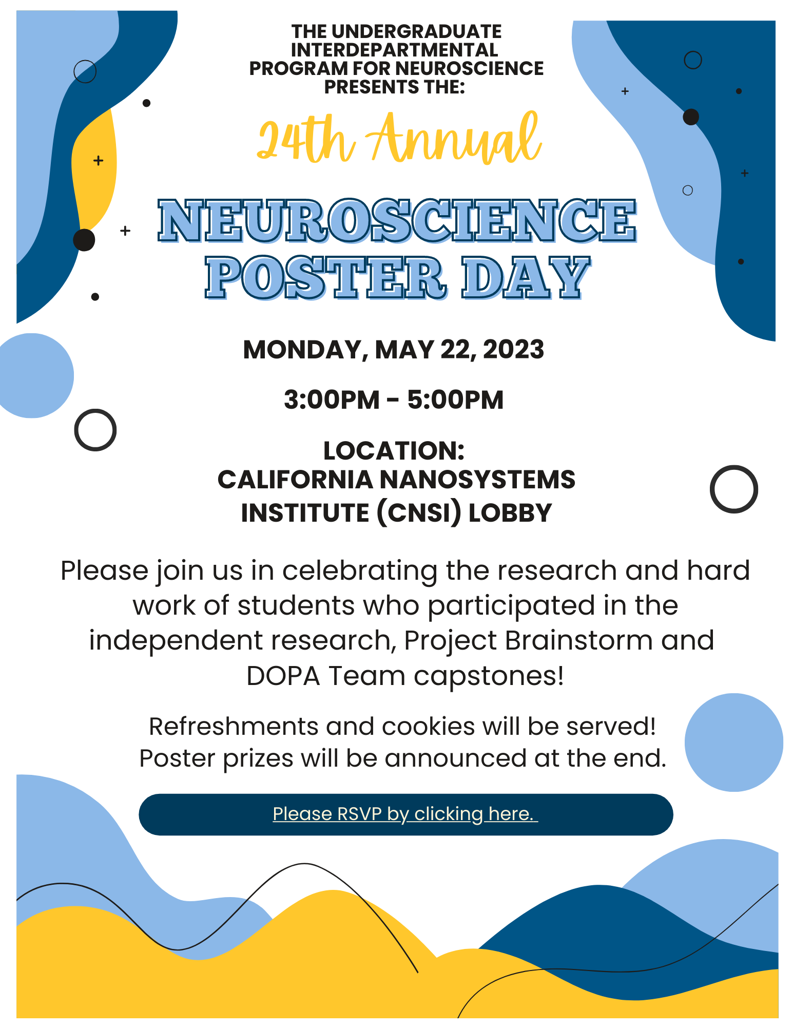 Neuroscience Poster Day – Undergraduate Neuroscience Interdepartmental Program
