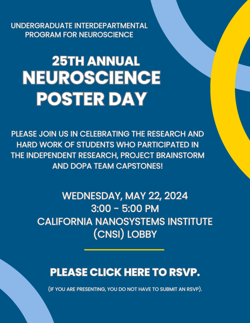 Neuroscience Poster Day – Undergraduate Neuroscience Interdepartmental ... Neuroscience Poster Day – Undergraduate Neuroscience Interdepartmental ...