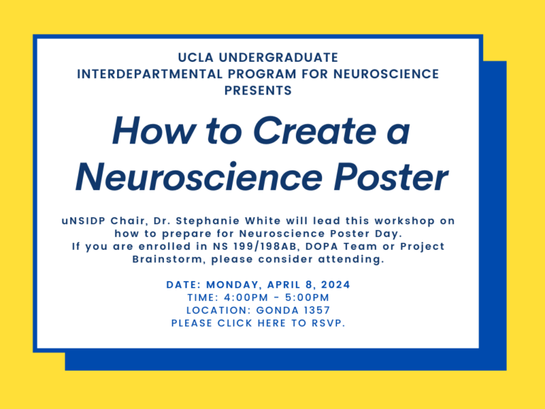 How to Create Neuroscience Poster – Undergraduate Neuroscience Interdepartmental Program